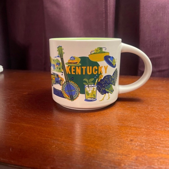 Starbucks | Dining | Starbucks Kentucky Themed Mug With Green Interior ...